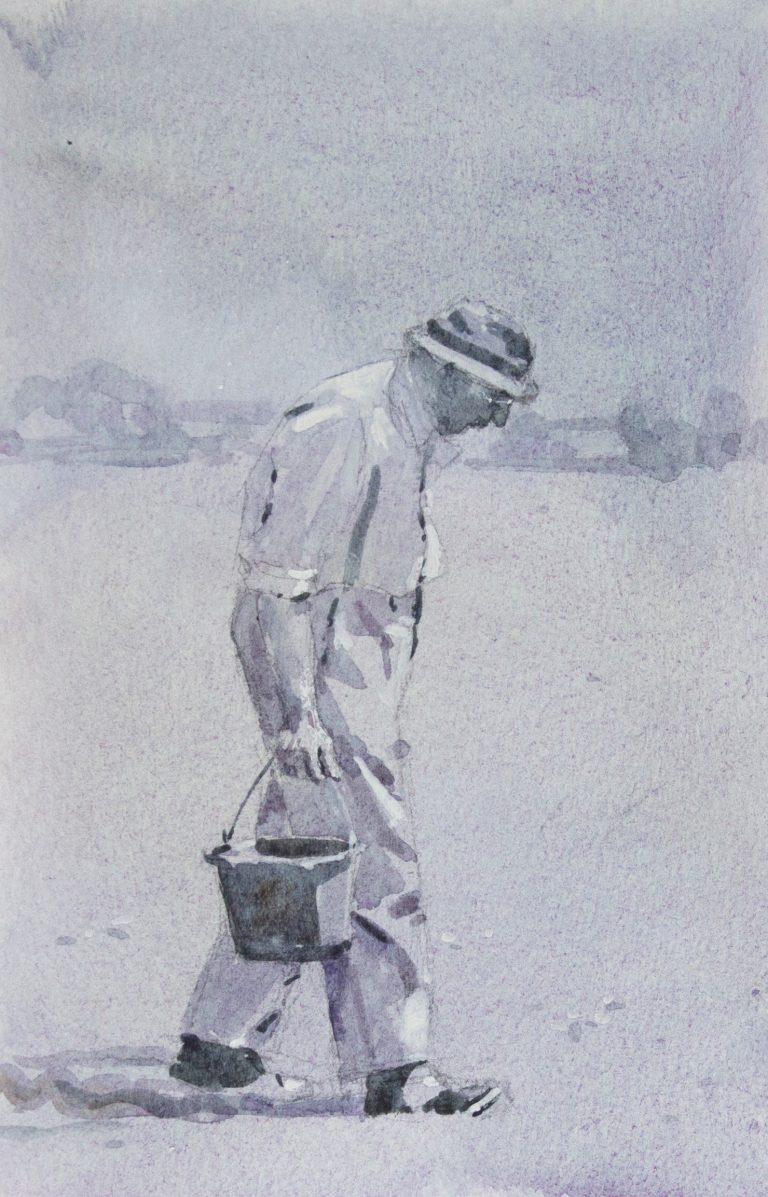 Monochrome Study Of Farmer – Kieron Williamson